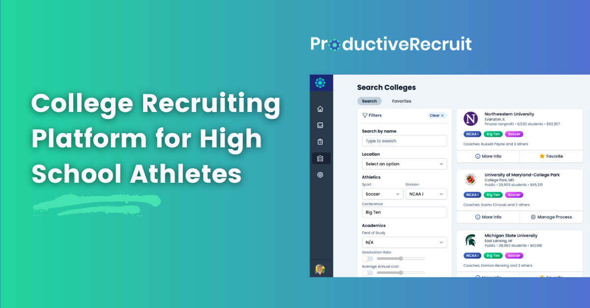 College Athletic Recruiting Software for Student-Athletes ...